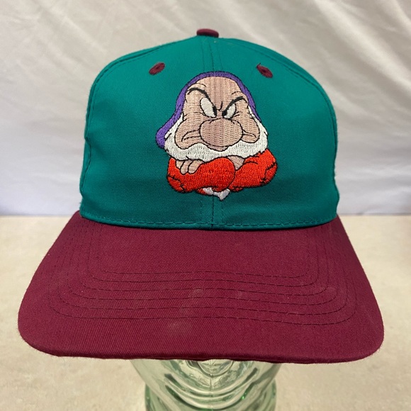 Disney | Accessories | Grumpy Disney Hat Snapback Cap Youth Boys ...